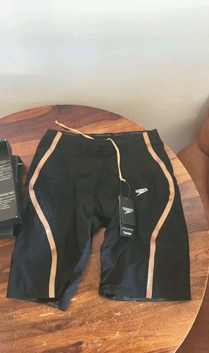 Speedo Men's LZR Pure Intent High Waist Jammer Tech Suit Black Rose ...