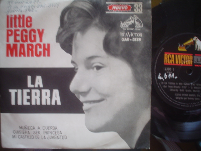 LITTLE PEGGY MARCH | LA TIERRA +3 | ARGENTINA | EP | WRITING ON COVER ...