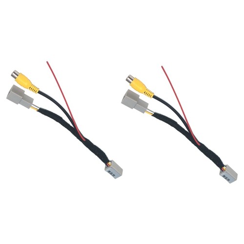 2X Car Rear View Camera RCA Video Reverse Camera Convert Cable Adapter ...
