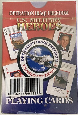OPERATION IRAQI FREEDOM U.S. Military Heroes Playing Cards New Sealed ...