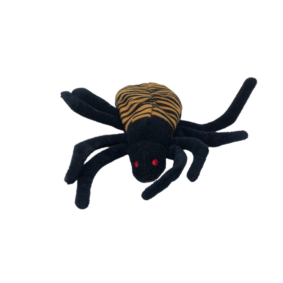 Lot of 2 Ty Beanie Babies Spinner the Spider & Lizzy the Lizard Black ...