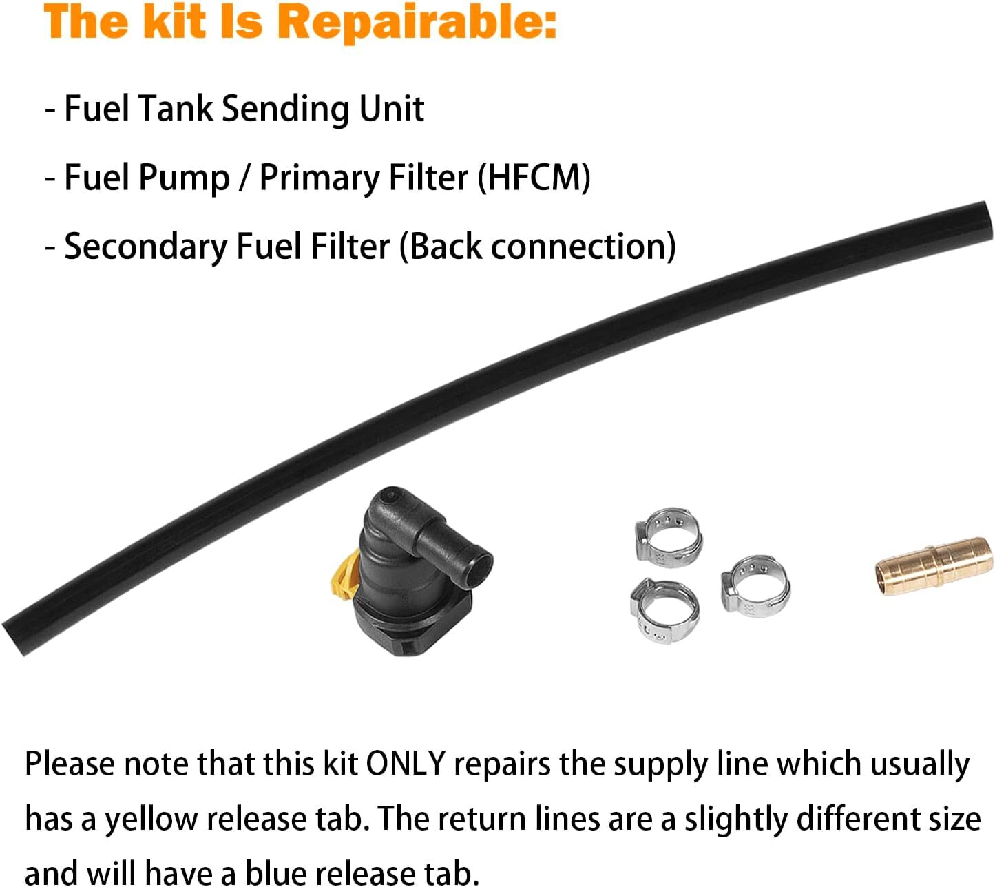 6.7L Powerstroke Fuel Filter Tank Supply Line Connector Repair Kit Fits ...