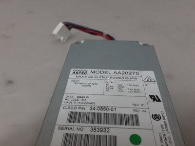 Cisco Astec AA20270 47W Power Supply PSU for 2610 2620 2650 Router | eBay
