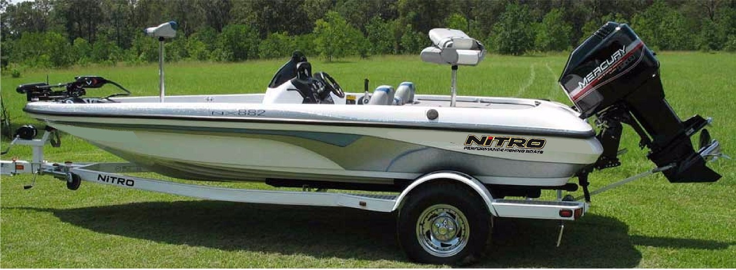 NITRO Boats Logo / 24" SINGLE Vinyl Vehicle Watercraft Graphics Decal ...
