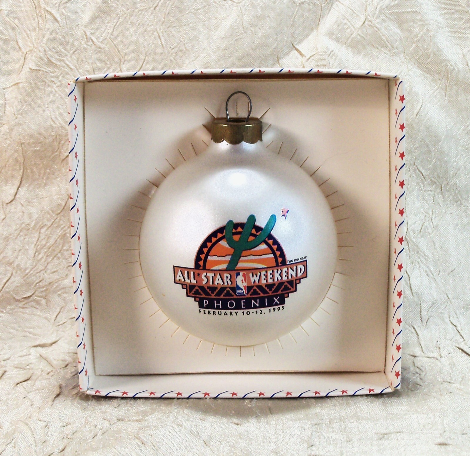 All Star Weekend Phoenix 1995 NBA Glass Christmas Ornament - SEE DESCRIPTION | eBay