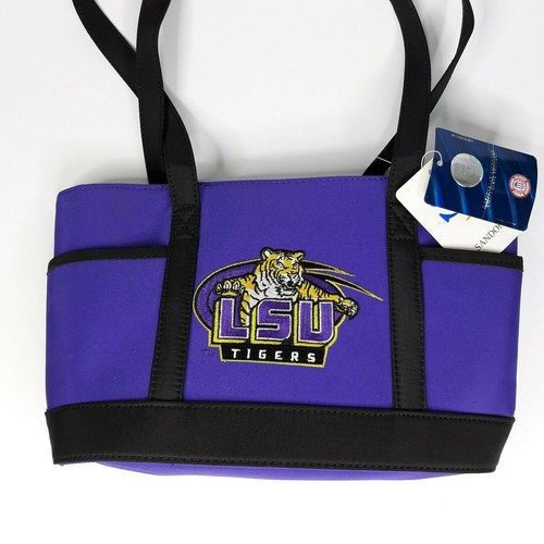 LSU Tigers Snap Tote Handbag Womans Purse by Sandol Purple | eBay