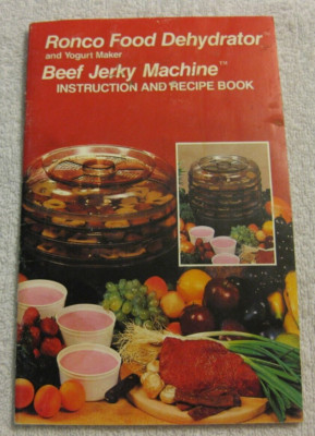 Ronco Food Dehydrator Yogurt Maker Beef Jerky Machine Instruction ...