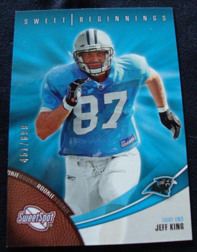 2006 Jeff King SweetSpot Rookie Card Carolina Panthers Virginia Tech ...