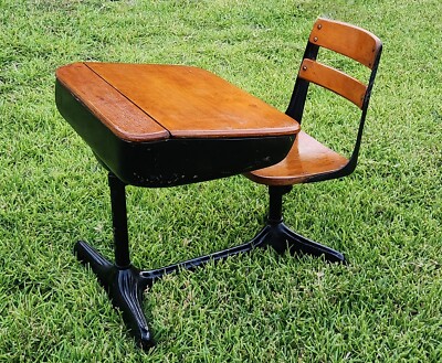 Vintage American Seating Company Folding School Child Desk c.1940 ...