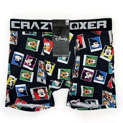Disney Crazy Boxer Briefs Mens Medium Underwear Mickey Mouse Goofy ...