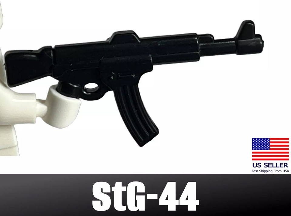 Custom German WW2 StG-44 Machine Gun - Toy Brick Weapon for Minifigures ...