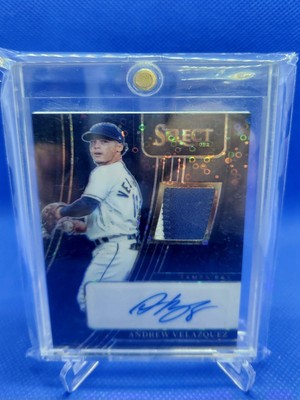 2022 Select Baseball Signature Materials Andrew Velazquez Tampa Bay One ...