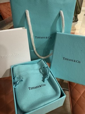 Tiffany & Co NEW Empty Blue Box Suede Pouch Gift Bag Packaging Paper ...