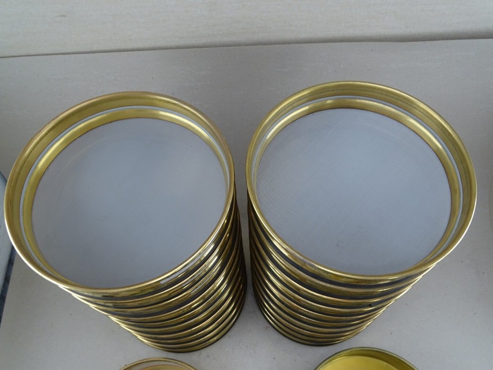 W.S. Tyler Lot of 20 8" Metric Test Sieves + 2 Pans & 1 Lid , 40-1000 ...