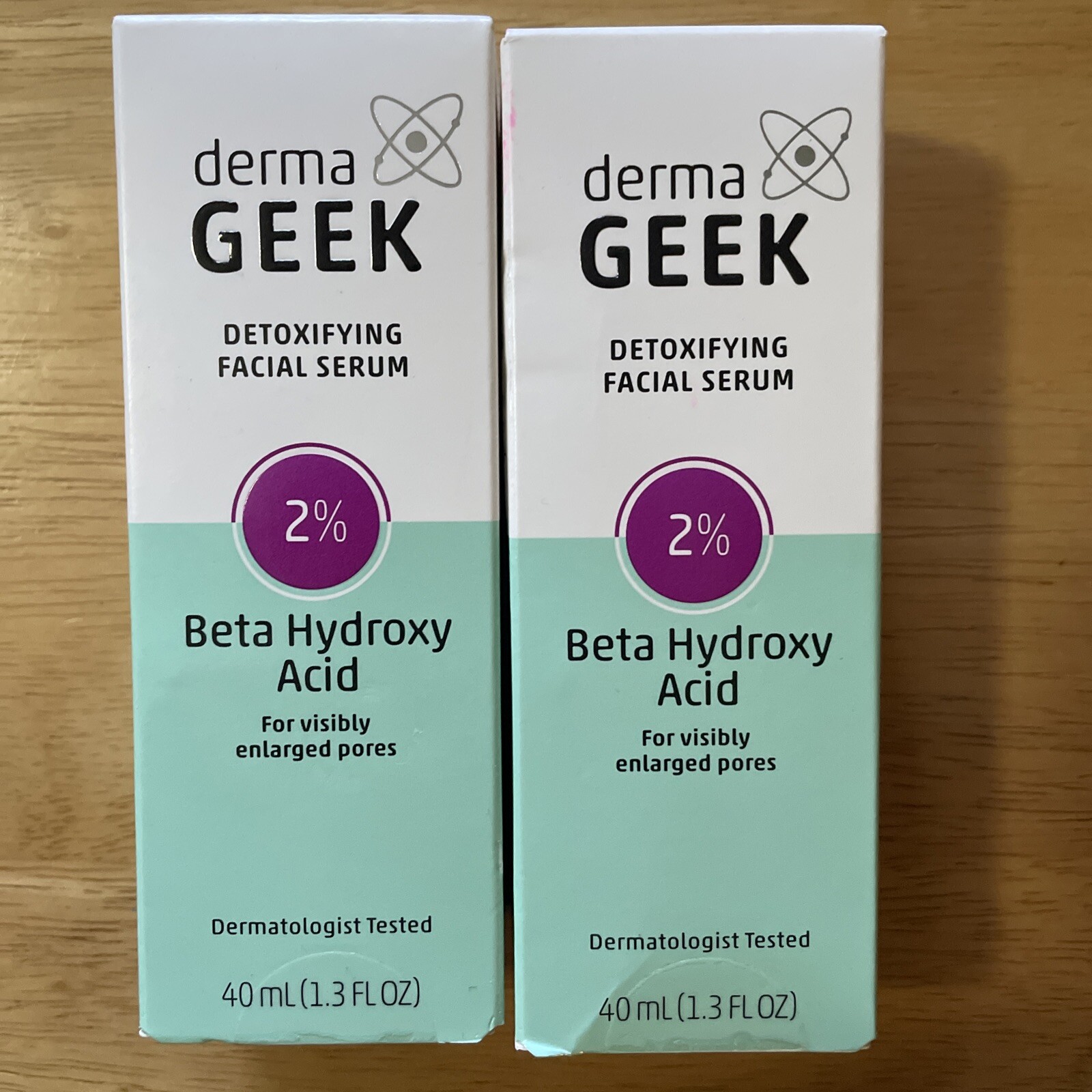 (2)Derma Geek Detoxifying Facial Serum Beta Hydroxy Acid 1.3fl oz | eBay