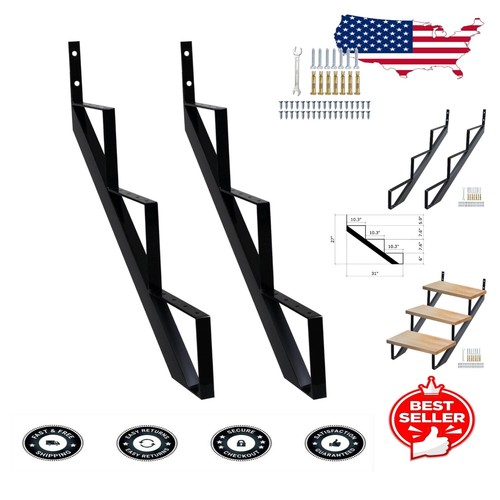 Sturdy Adjustable Steel Stair Stringers – 4-Hole Design for Secure ...