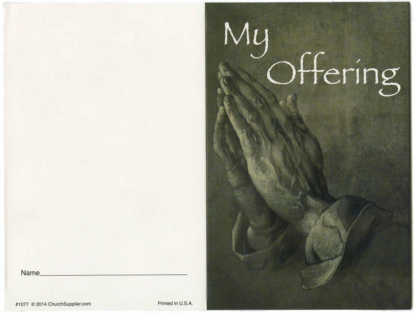 50 - $20.00 My Offering Church Gleaners, Dollar Gleaners, Church Coin ...