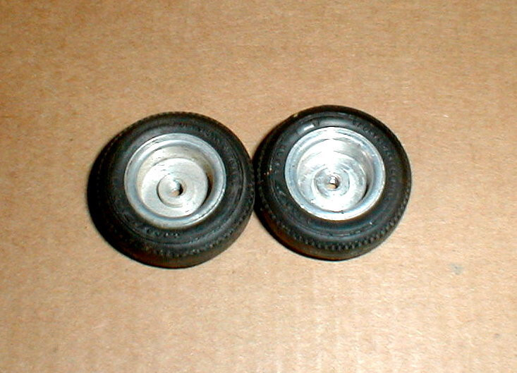 1 Pair AMT Rims + Tires 1960 Vintage 1" T X 3/16" W Original 5:40 ...