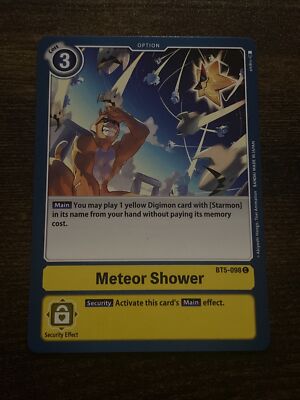Meteor Shower BT5-098 Digimon TCG Battle Of Omni L5092* | eBay