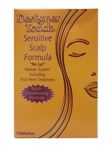 Designer Touch Sensitive Scalp No Lye Relaxer kit-Jar, Black / 2 App./4 ...