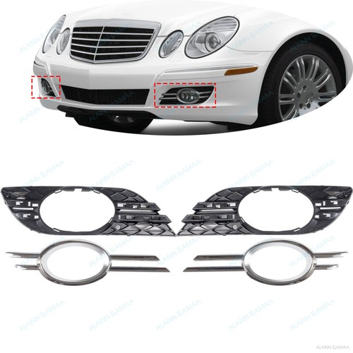 LR Front Fog Light Grille Molding Trim For Mercedes Benz W211 E E350 ...