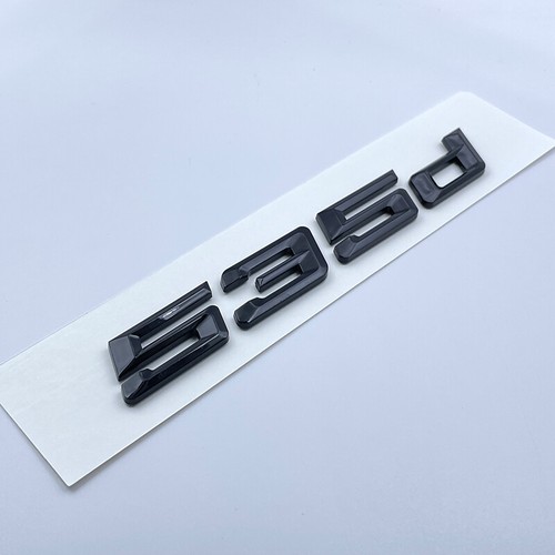 Black 535d Trunk Lid Rear Emblem Badge Letter For 5-Series 535 E39 E60 ...