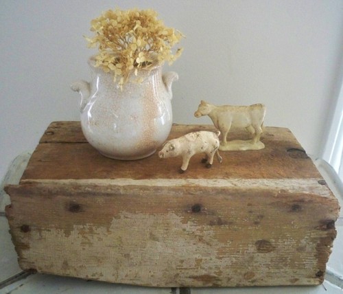 Original Old Chippy Paint PRIMITIVE WOOD BOX / Drawer ~A+ RISER ...