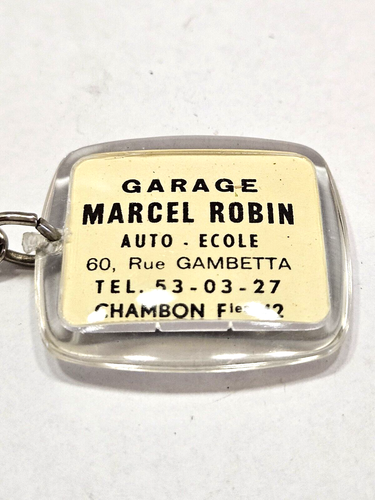 Keychain Logo - Garage Marcel Robin - Chambon Feugerolles 1960S Vintage ...