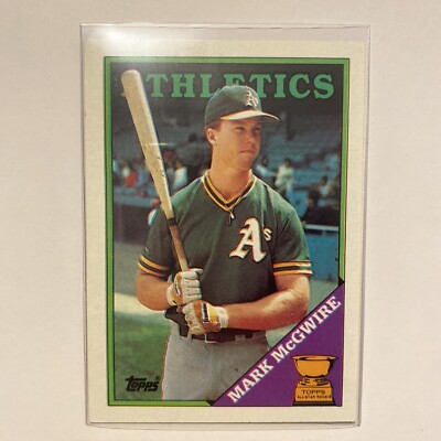 Error card 1988 Topps - Topps All-Star Rookie #580 Mark McGwire ...