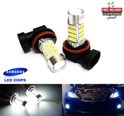 H11 H8 Bulb SAMSUNG High Power 80W LED Sidelight Fog Daytime Running ...