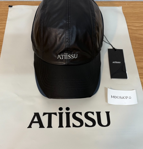 Cappello da baseball ATIISSU Wing Cap nero in pelle PU con logo 100% ...
