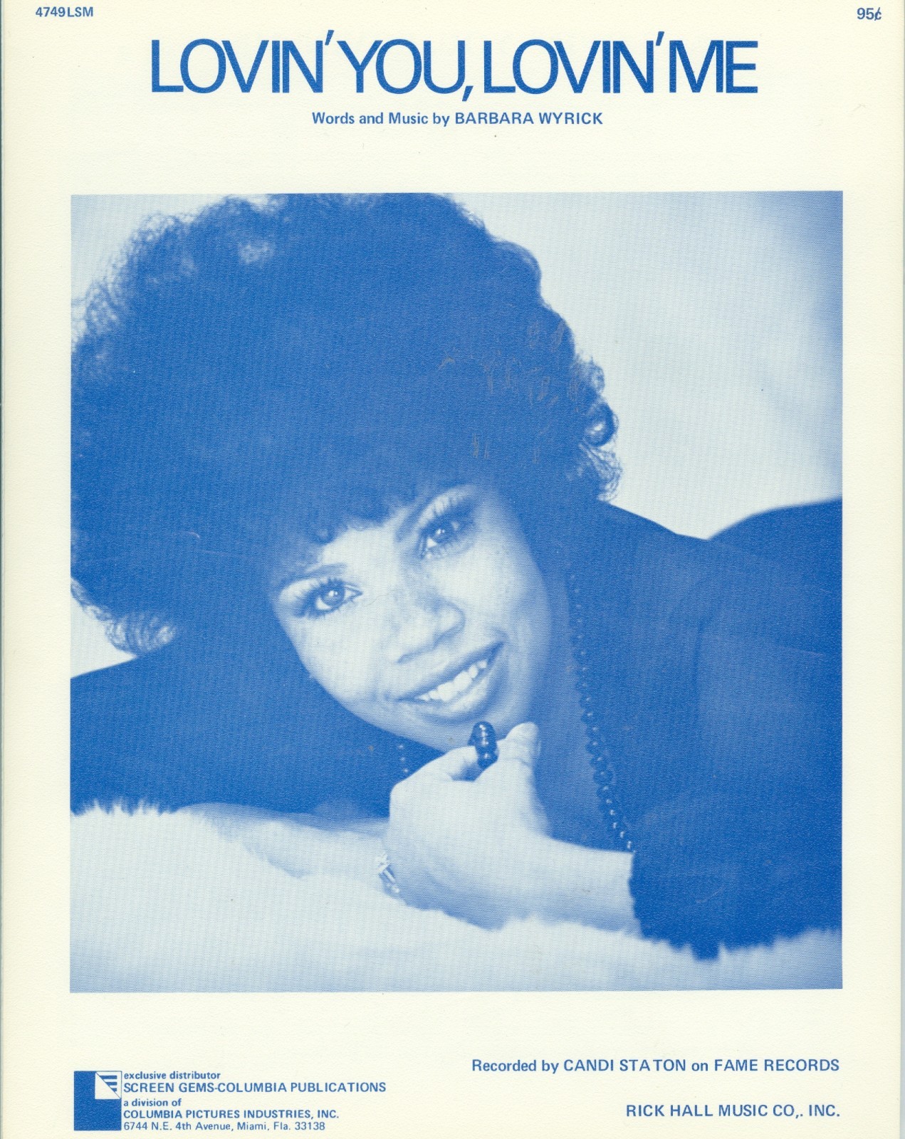 Candi Staton sheet music Lovin' You Lovin' Me 1972 Barbara Wyrick | eBay