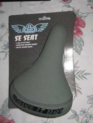 SE Bikes Raise It Up Railed Padded Gray Saddle Seat | eBay