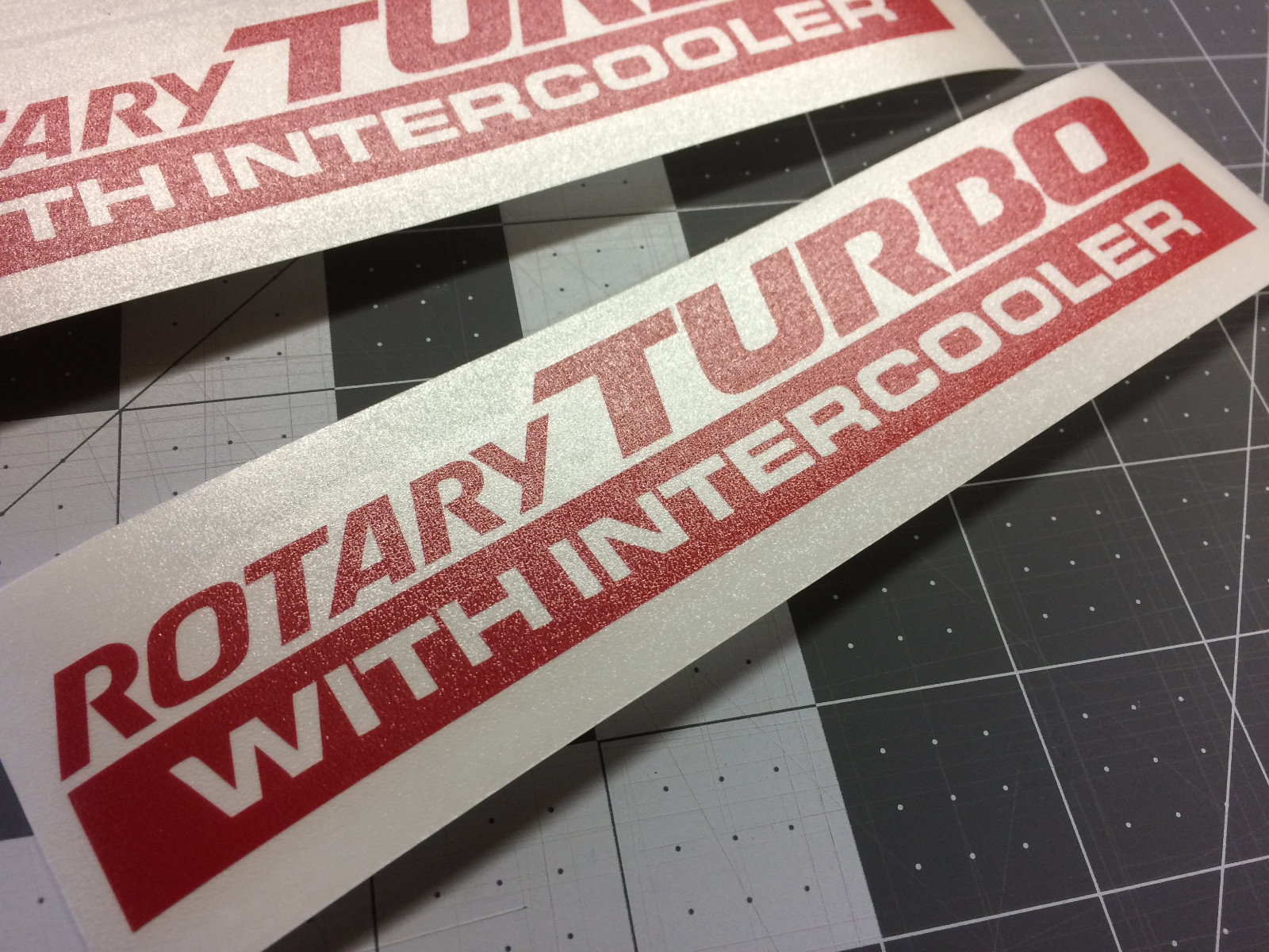 Mazda Rotary Turbo Decal; Intercooler, Cosmo, Luce, RX-7, 12a, Sticker ...