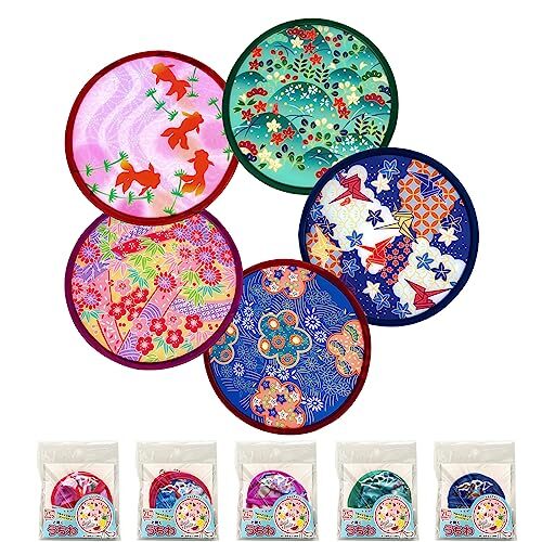 5 Pack Japanese Foldable Fan,Folding Hand Fan,Collaps… - Gem