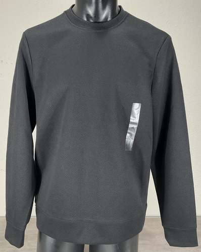 Perry Ellis Designer Long Sleeve Crew Neck Sweatshirt Sz M Black | eBay