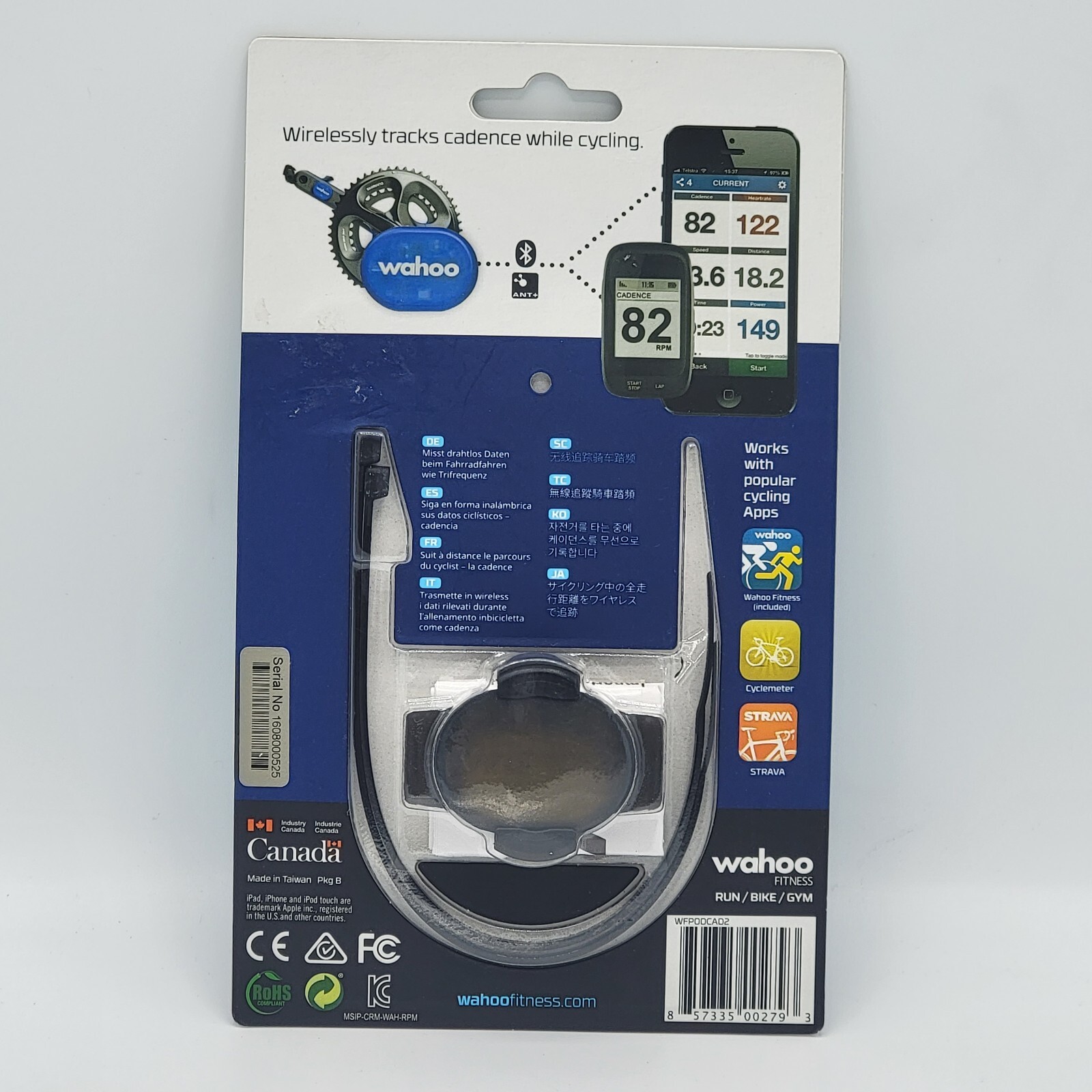 Buy Wahoo WFPODCAD2 RPM Bluetooth Bike Sensor online | eBay