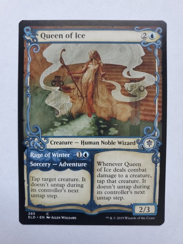 MTG Magic The Gathering Card Queen of Ice Creature Human Noble Wizard ...