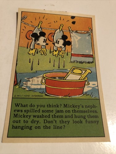 Puritan Maid Bread Mickey Mouse Collector Card In Very Good Condition ...