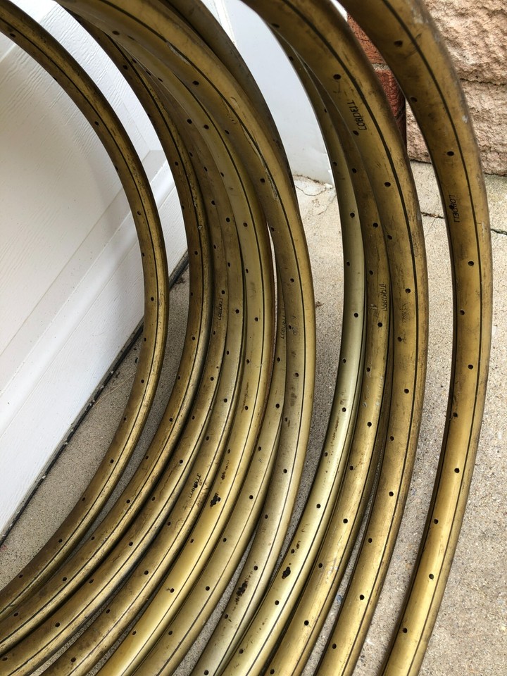 Antique 1900's Circa 28" Lobdell 36-hole TOC / Track Bike Wooden Rims ...