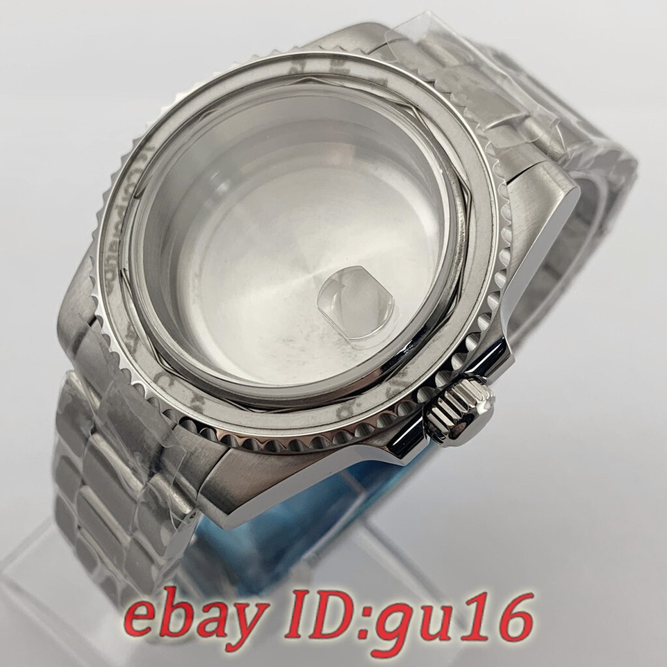 40mm White Ceramic bezel Watch Case Fit NH34 NH35 ETA 2824/2836 Miyota ...