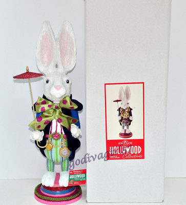Kurt Holly Adler WHITE RABBIT NUTCRACKER 20", Hollywood, Alice In ...
