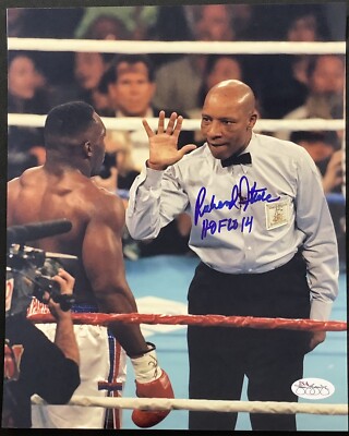 Richard Steele Signed Photo 8x10 Boxing Referee Autograph HOF 2014 ...