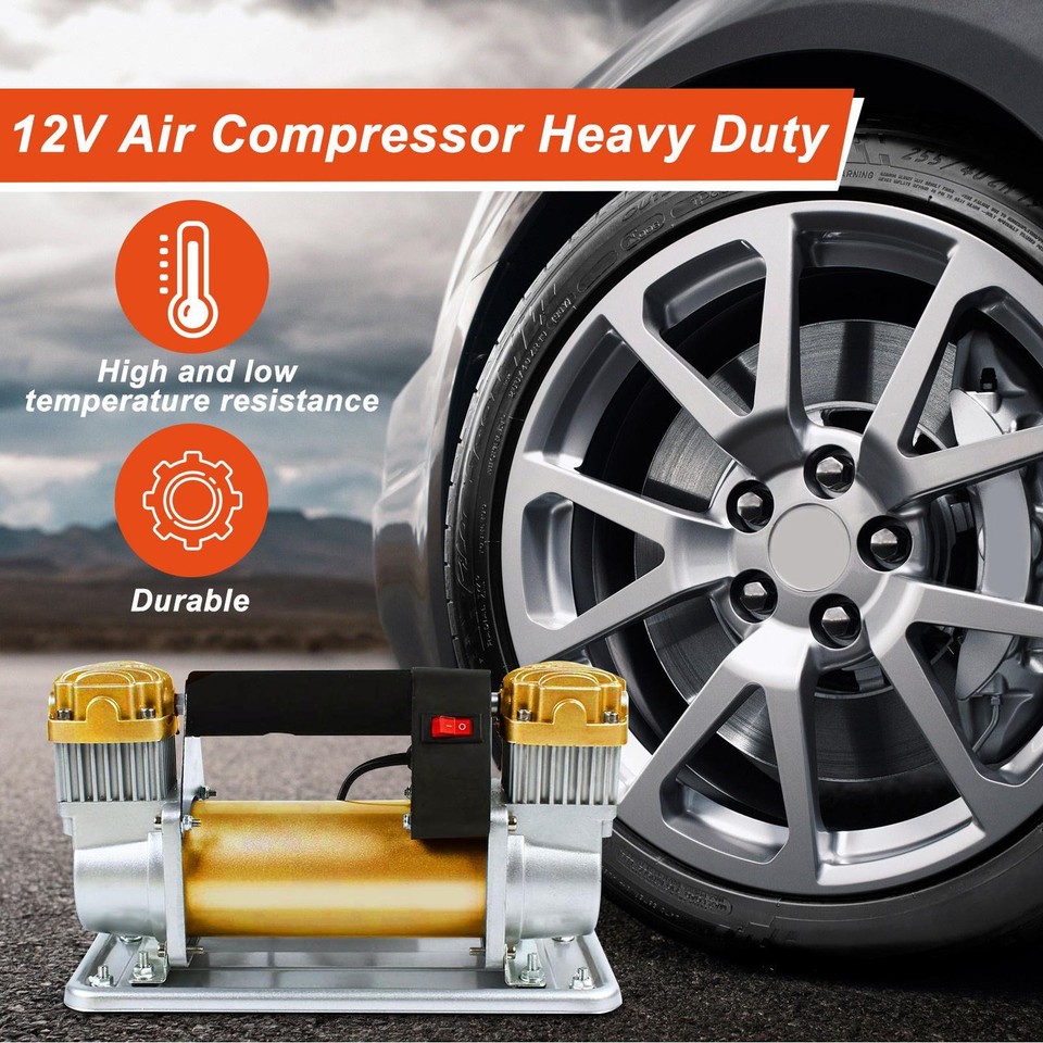 Portable 12v True Dual Air Compressor Kit For Off-Road Vehicles | eBay