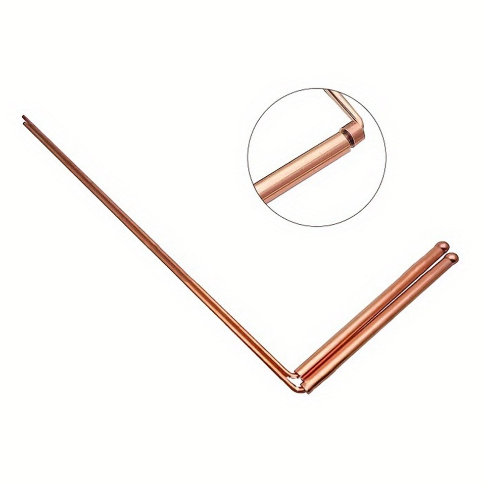 2X(Dowsing Rods - 99.9% Pure Copper 2PCS Divining Rods - for Ghost ...