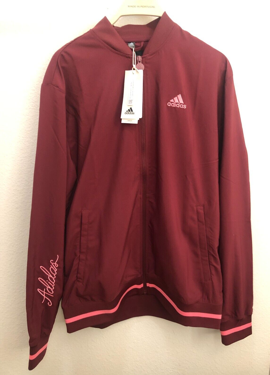 Adidas Mens Scribble Jacket Maroon Full Zip Small HY1286 Adidas Mens Scribble Jacket Maroon Full Zip Small HY1286