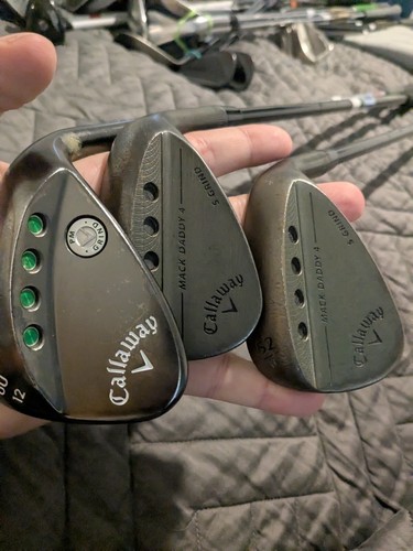 Right handed Callaway Mack Daddy 4 tactical, pm grind 19 grey wedge set ...