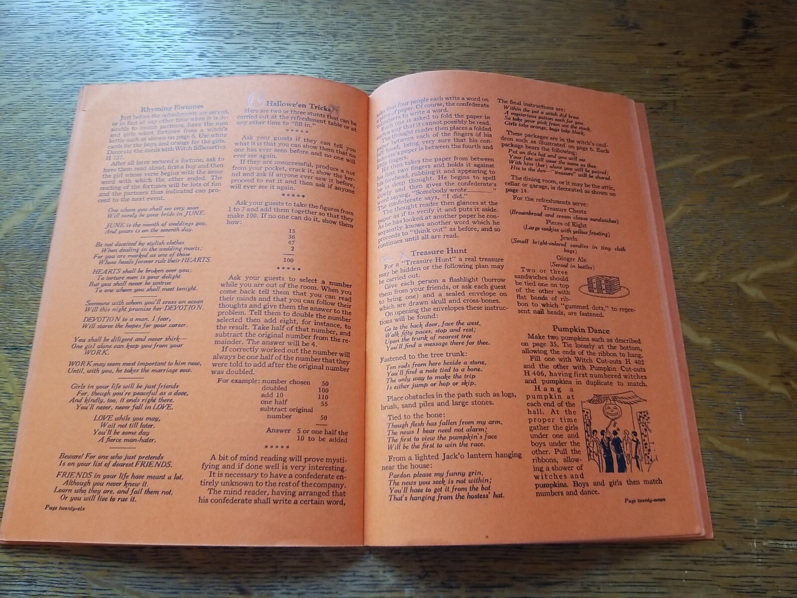 Dennison Bogie Book Halloween Vtg 1926 Decorations Costumes ...