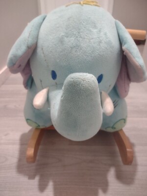 light blue rocking elephant for kids | eBay