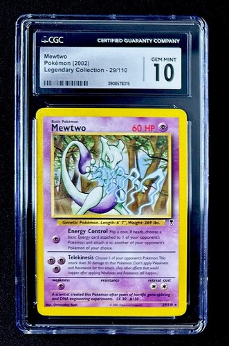 CGC 10 Mewtwo #29 Pokemon Card Legendary Collection 2002 | eBay